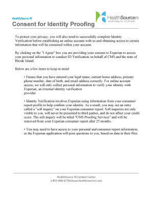 Fillable Online Consent for Identity Proofing Fax Email Print - pdfFiller