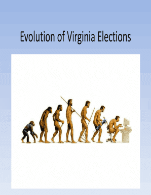 Fillable Online Evolution of Virginia Elections Fax Email Print - pdfFiller