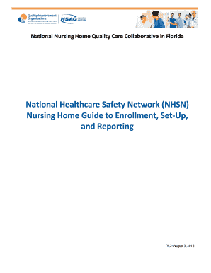 Fillable Online NHSN Enrollment Guide-FL. National Healthcare Safety ...