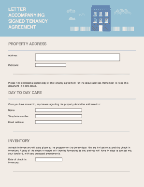 Fillable Online SIGNED TENANCY Fax Email Print - pdfFiller