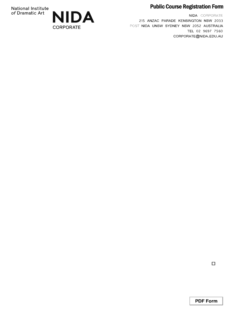 Fillable Online Public Course Registration Form Fax Email Print - pdfFiller