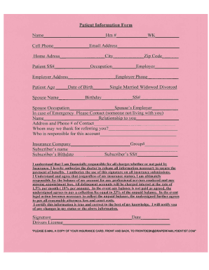 Fillable Online Adult New Patient Form - Alpha Fax Email Print - pdfFiller