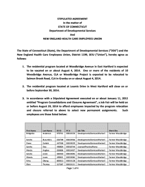 Fillable Online The State of Connecticut (State), the Department of ...