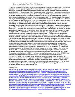 Fillable Online ixdz Common Application Paper Form PDF ...