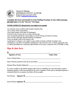 Fillable Online wei sos wa Voter Affidavit for Mail-In Ballot.doc - wei ...