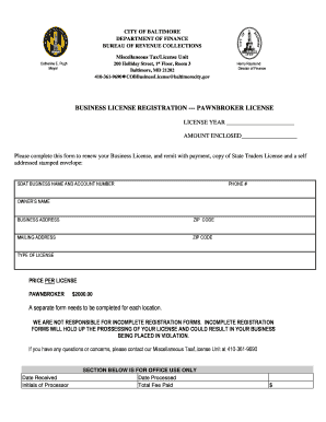 Fillable Online BUREAU OF REVENUE COLLECTIONS Fax Email Print - pdfFiller