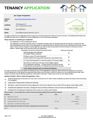 Fillable Online Jen Taylor Properties Fax Email Print - pdfFiller