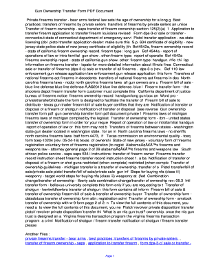 Transfer Gun Ownership Illinois - Fill Online, Printable, Fillable ...