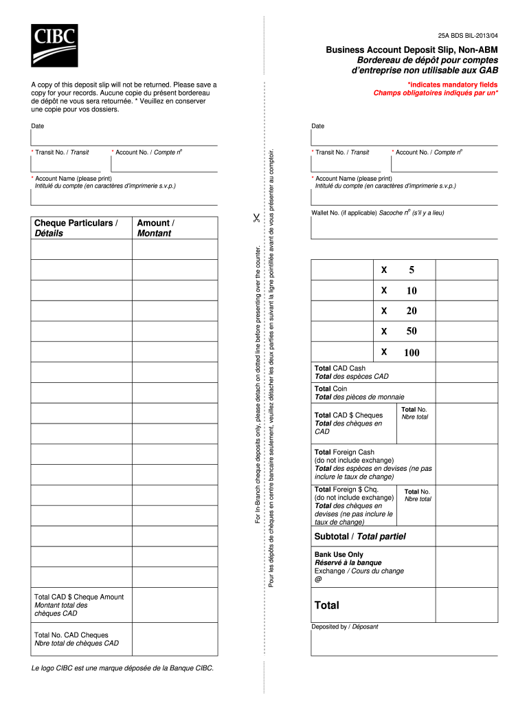 Cibc Direct Deposit Form Fill Out Sign Online DocHub