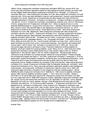 18 Printable employment verification background check Forms and ...