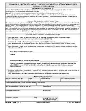 Fillable Online AE Form 215-6A, February 2012, Vers. 02.00. Individual ...