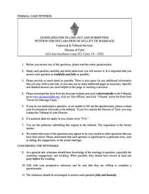 Fillable Online FORMAL PETITION FOR DECLARATION OF INVALIDITY Fax Email ...