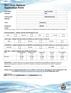 Fillable Online royalcaledoniancurlingclub 2017 Four Nations ...