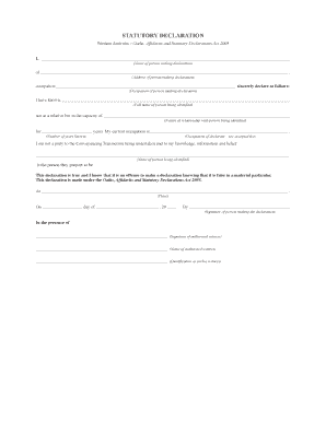 Fillable Online Western Australia Oaths, Affidavits and Statutory ...