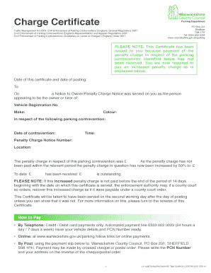 Fillable Online tro trafficpenaltytribunal gov Charge Certificate - tro ...