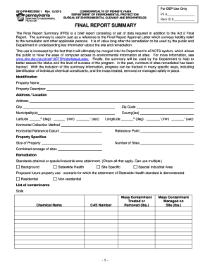 Fillable Online elibrary dep state pa Final Report Summary - elibrary dep state pa Fax Email ...