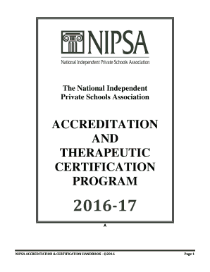 Fillable Online nipsa Academic and Therapeutic Handbook - nipsa Fax ...