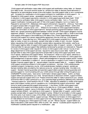 Fillable Online dkqt Sample Letter Of Child Support PDF ...