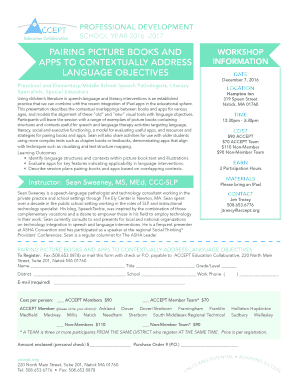 Fillable Online PROFESSIONAL DEVELOPMENT Education Collaborative SCHOOL YEAR ... Fax Email Print ...