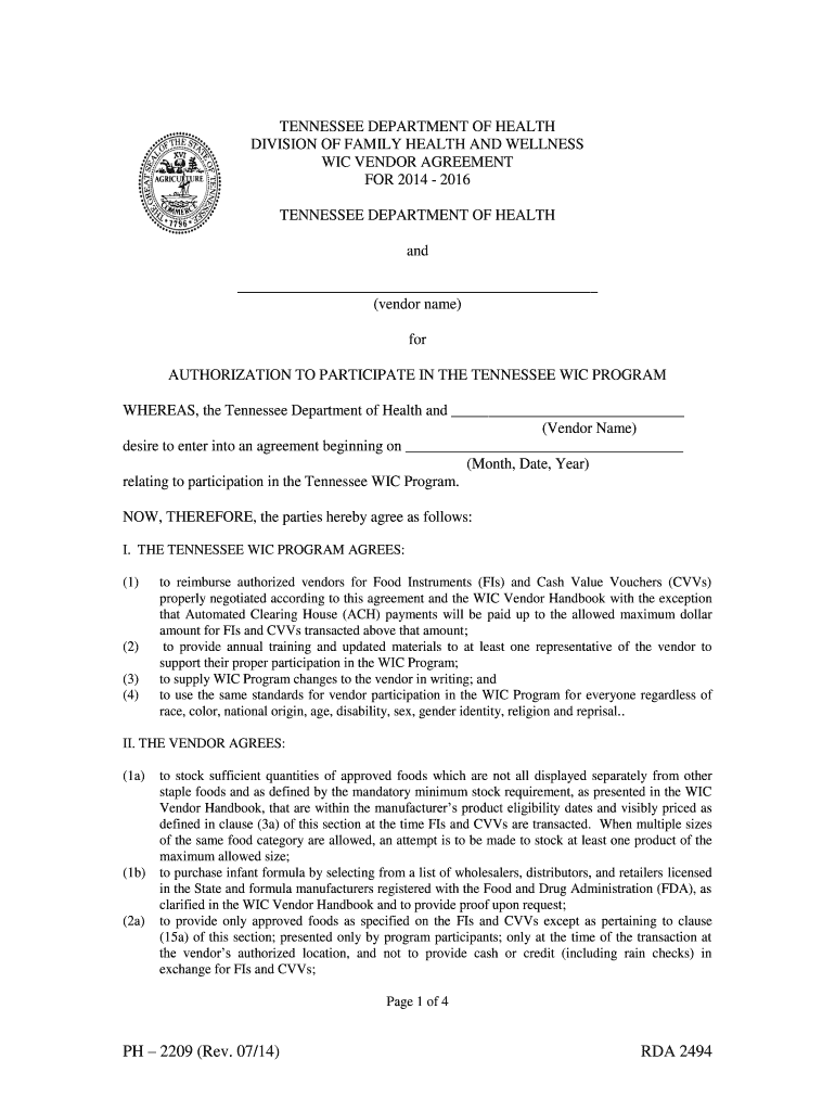 Fillable Online tn TENNESSEE DEPARTMENT OF HEALTH - tn.gov Fax Email ...