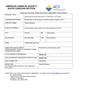 Fillable Online scarolina sites acs Coastal Carolina University - South ...