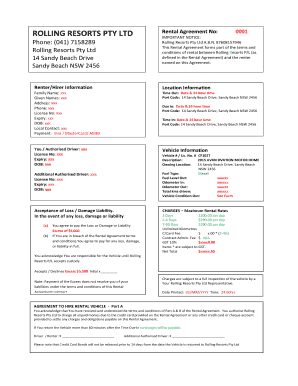 Fillable Online Terms and Conditions of Rental Fax Email Print - pdfFiller