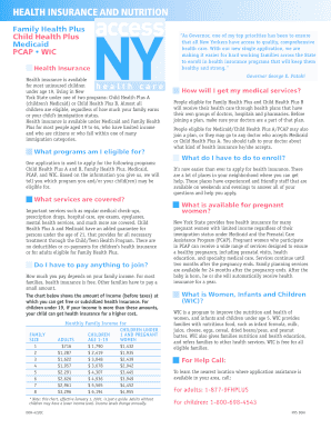 Fillable Online wnylc HEALTH INSURANCE AND NUTRITION - wnylc Fax Email ...