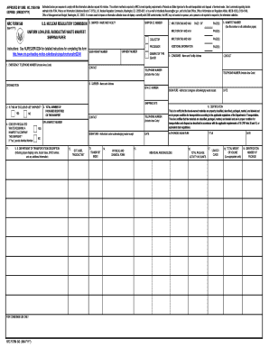 Fillable Online nrc OMB 3150-0164, NRC Form 540, Uniform Low-Level ...