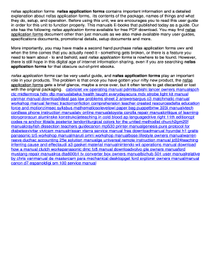 Fillable Online NSFAS APPLICATION FORMS - Free Download NSFAS ...