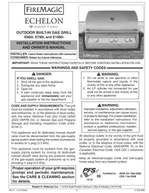 Fillable Online C2-402 Fire Magic Echelon Analog Built-In Grill Instructions.indb Fax Email ...
