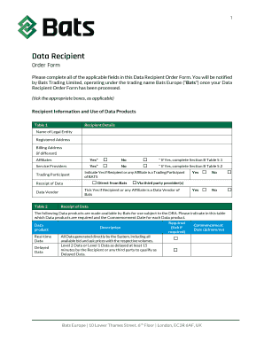 Fillable Online Data Recipient Fax Email Print - pdfFiller