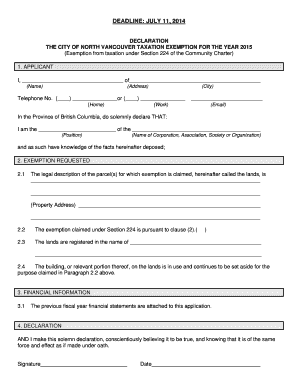 Fillable Online cnv 1171714 - 2014 Delcaration Form for 2015 Permissive ...