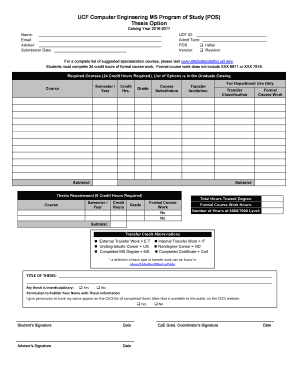 Fillable Online ece ucf UCF Computer Engineering MS Program of ...