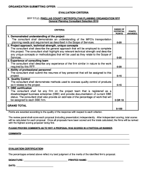 Fillable Online pinellascounty mpo general planning consultant (gpc ...