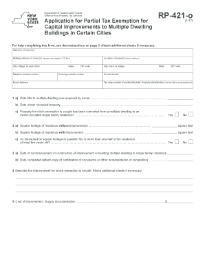 Fillable Online tax ny Form RP-421-o Fax Email Print - pdfFiller