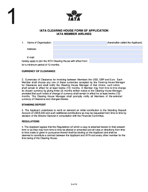 Fillable Online iata IATA Member Airline Fax Email Print - pdfFiller