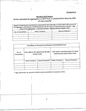 Fillable Online Monthly MIS Report Fax Email Print - pdfFiller