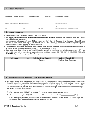 Fillable Online pdx edu Dear Parent: Fax Email Print - pdfFiller