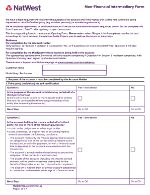 Fillable Online Non-Financial Intermediary Form Fax Email Print - pdfFiller