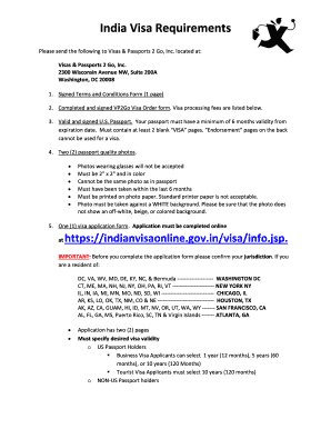 Fillable Online India Visa Guide and Requirements FINAL Fax Email Print - pdfFiller
