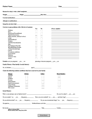 Fillable Online Pt Info sheet 2 Fax Email Print - pdfFiller