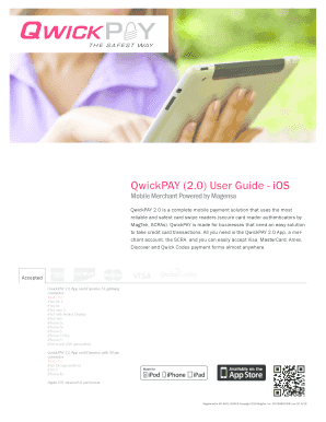 Fillable Online QwickPAY (2.0) ser Guide - iOS - MagTek, Inc. Fax Email Print - pdfFiller