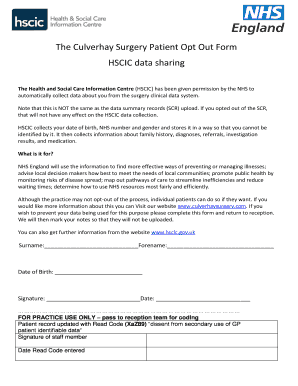 Fillable Online Patient Opting Out Form Fax Email Print - pdfFiller