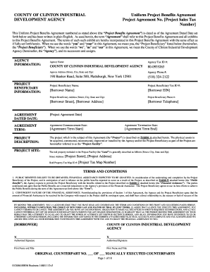Fillable Online COUNTY OF CLINTON INDUSTRIAL Fax Email Print - pdfFiller