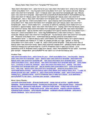 Fillable Online edjw Beauty Salon New Client Form Template PDF b42c22f19aeb05365ad06b6eabca29c1 ...