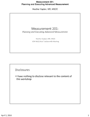Fillable Online Measurement 201: Fax Email Print - pdfFiller