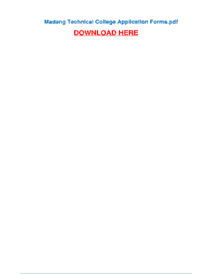 Fillable Online madang teachers college application form Fill Online ...