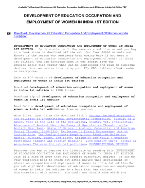 Fillable Online deelyey Development Of Education Occupation And ...