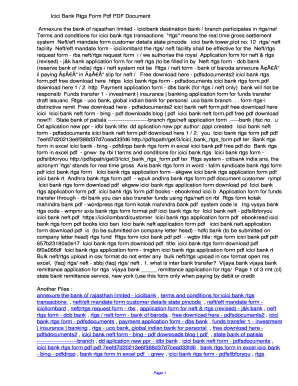 Fillable Online qvos Icici Bank Rtgs Form Pdf PDF ...