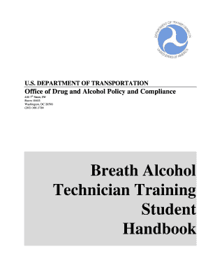 Fillable Online U.S. DEPARTMENT OF TRANSPORTATION ... - training.intox ...